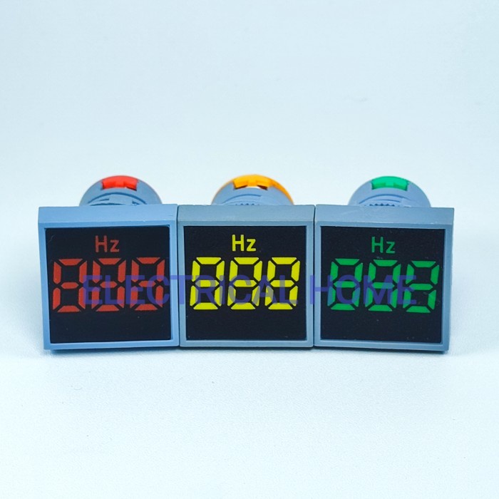 Jual Pilot Lamp LED with HZ METER 22mm KOTAK | Shopee Indonesia