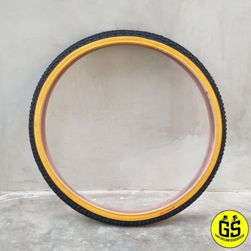 Jual Ban Luar Sepeda 26 × 1.75 Swallow Deli Tire MTB Federal Hitam Kuning | Shopee Indonesia
