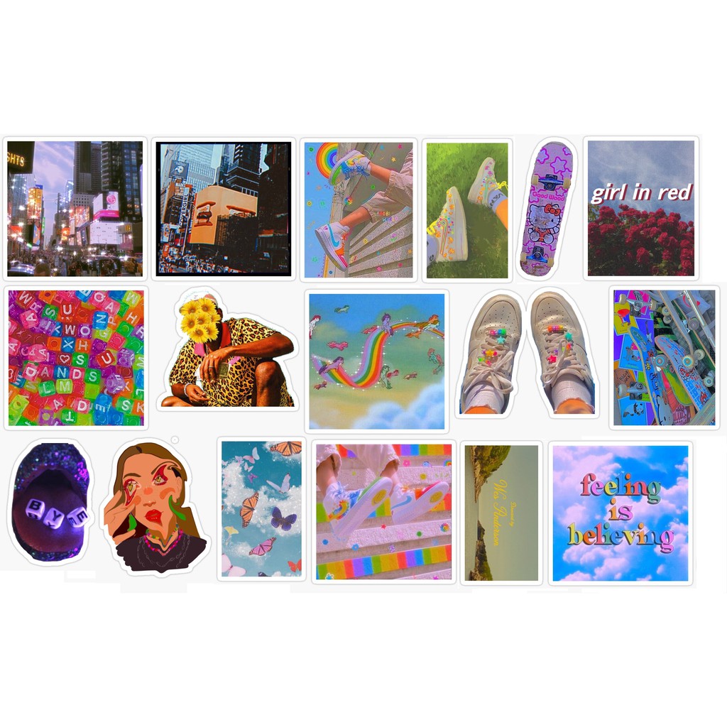 Jual indie aesthetic sticker pack | Shopee Indonesia