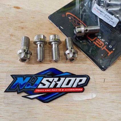 Jual Baut banjo selang rem baut probolt kaliper master rem hard stainles 2 kunci 5G gear ...