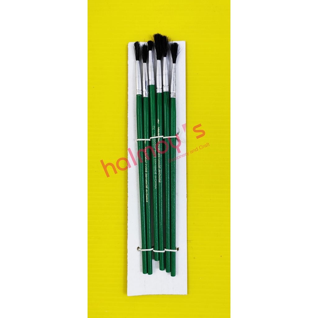 Jual KUAS LUKIS CAT AIR PAGODA NO. 2 ( 6 PCS ) | Shopee Indonesia