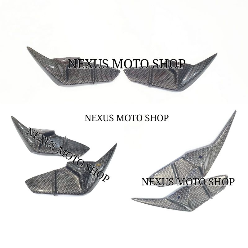 Jual winglet carbon Aerox new winglet karbon aerox connected / new ...