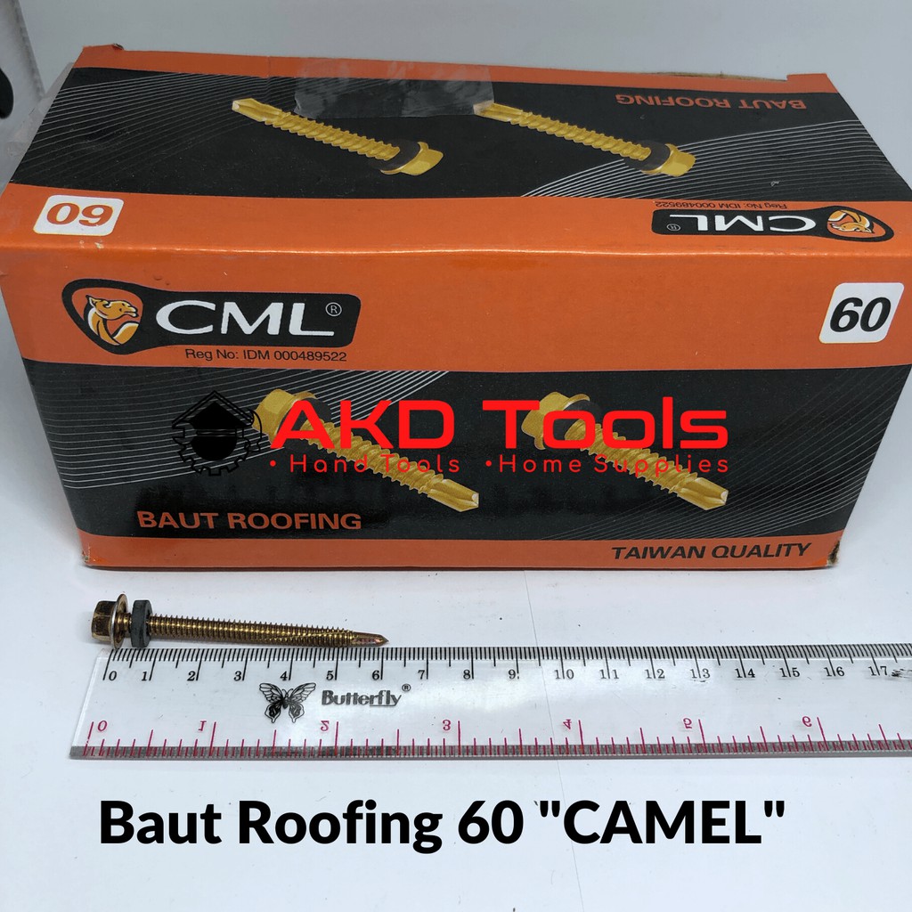 Jual (PER DUS) Baut Roofing / Skrup Sekrup Ruping / Rufing 2, 3, 4, 5 ...