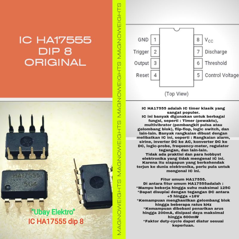Jual IC HA17555 IC TIMER | Shopee Indonesia
