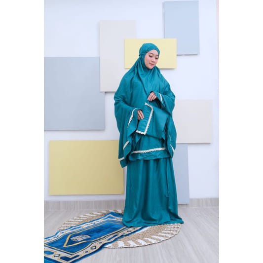 Jual MukenaJkt MUKENA RUWAIDAALISA RENDA JUMBO FREE TAS POLOS RENDA ...