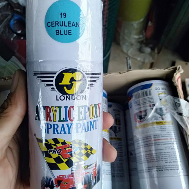 Jual cat semprot rj london warna celureun blue(19)uku 400cc pilox pylox ...