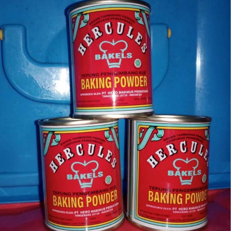 Jual Baking Powder Hercules Double Acting kemasan kaleng 110gr | Shopee ...