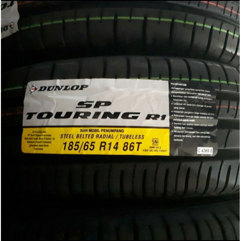 Jual Ban Dunlop SP Touring R1 185/65/R14 tolong jangan keliru baca ukuran ini profil 65 bukan 70 ...