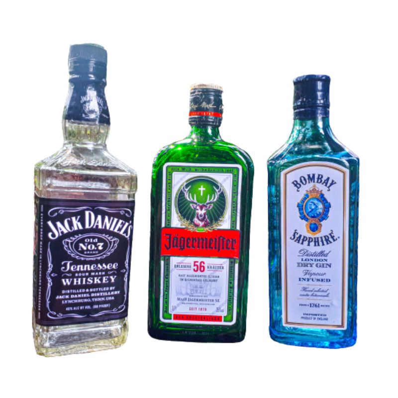Jual BOTOL BEKAS MIRAS, BOTOL JACK DANIEL, BOTOL PAJANGAN | Shopee Indonesia
