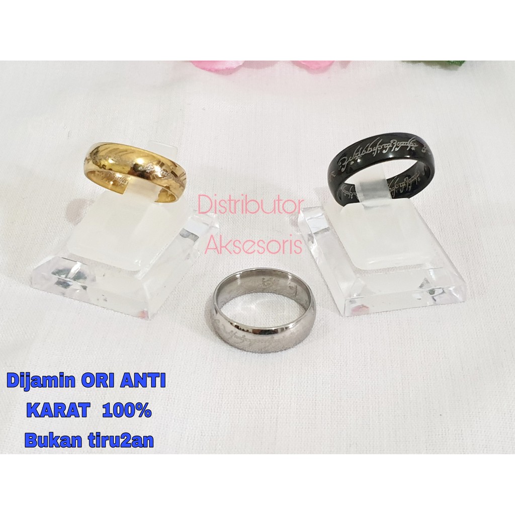 Jual Cincin Couple Titanium Lord Of The Ring ANTI KARAT SELAMANYA DA ...