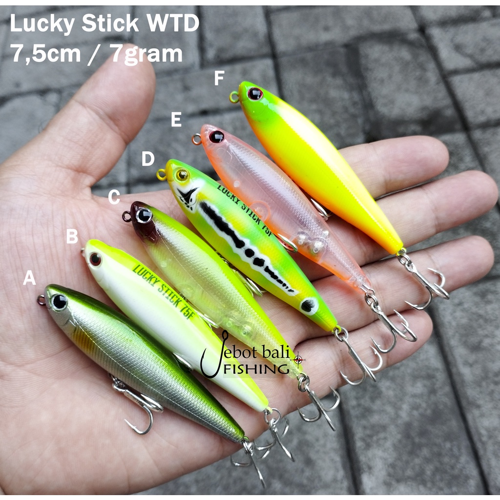 Jual Lure Wtd Lucky Stick / Lucky Strike 75F Pensil - Umpan Pancing Ultralight - Top Water ...
