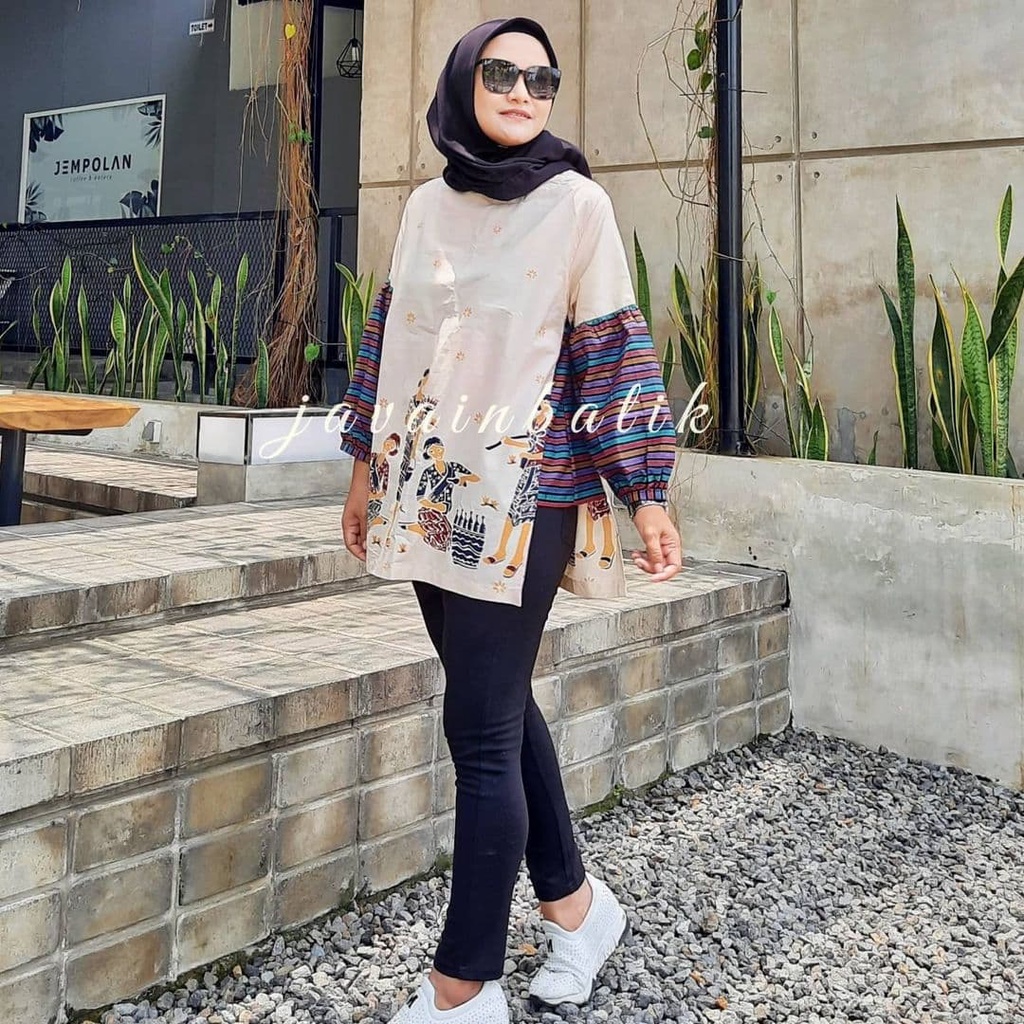 Jual javainbatik - TOP GENDHIS LURIK - atasan wanita - batik kerja - batik modern wanita ...