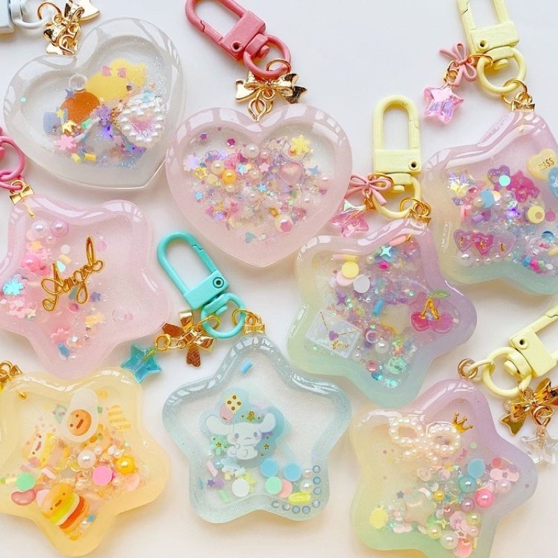 Jual Custom Resin Shaker Keychain/Keyring KPOP/Custom Name | Shopee ...