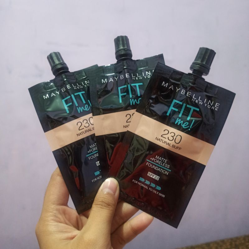 Jual Maybelline Fit Me Matte Poreless Foundation 5 ml Sachet 230 ...