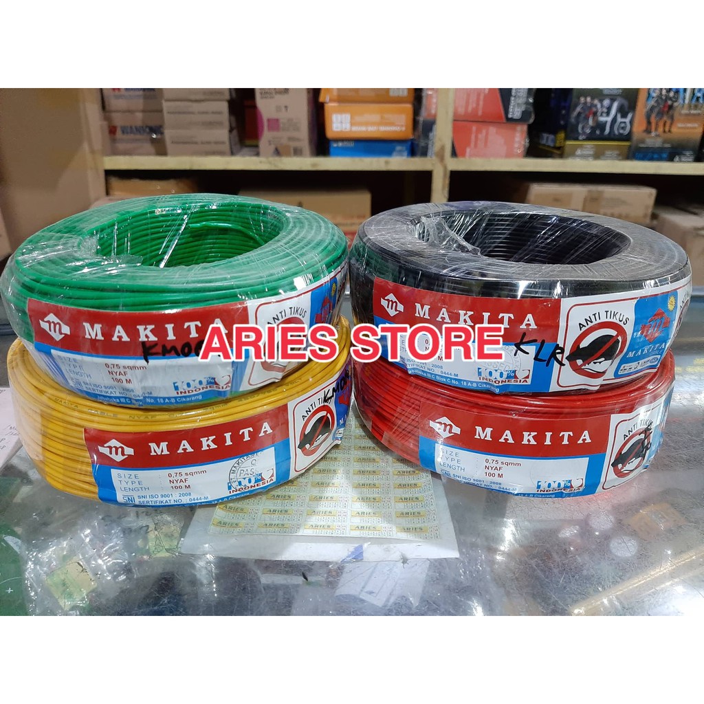 Jual 1 roll kabel serabut MAKITA NYAF 0.75 kabel serabut tembaga | Shopee Indonesia