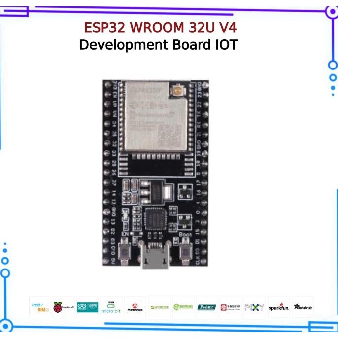 Jual Termantab] ESP32 DevKitC V4 ESP 32 WROOM 32U 32D Development Board IOT | Shopee Indonesia