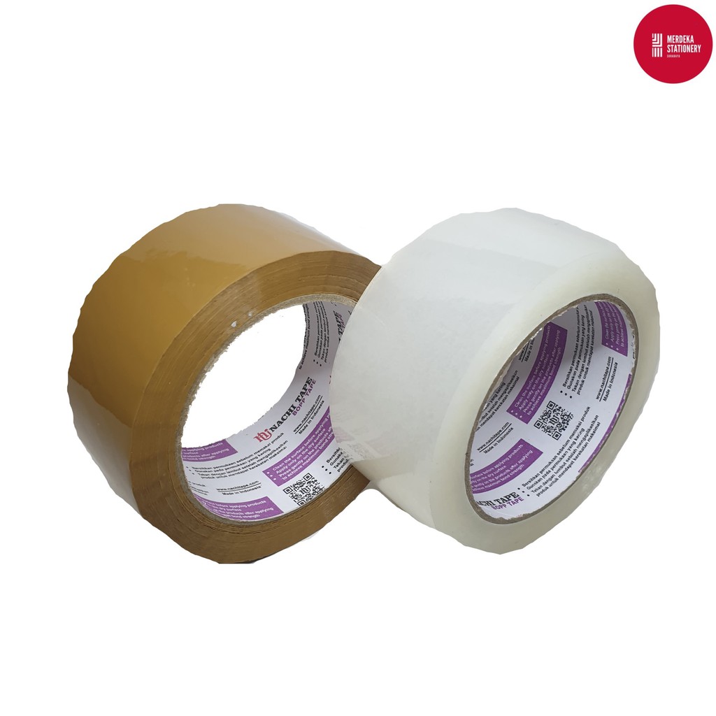 Jual Lakban/Tape/Isolasi/Plester/Solatip/Plakban OPP Nachi 2"/Inch/48 mm x 100 yard Cokelat ...