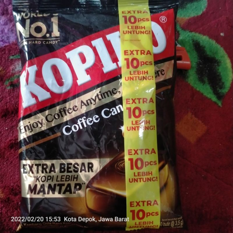 Jual Kopiko coffee candy 50pcs kemasan lbh BESAR free 10 extra ...