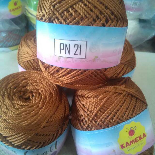 Jual Benang poly kilap kameka coklat | Shopee Indonesia