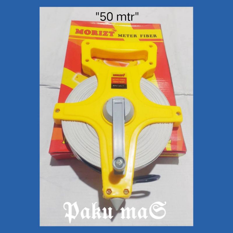 Jual Meteran 50 meter fiber meteran tancap moritz | Shopee Indonesia