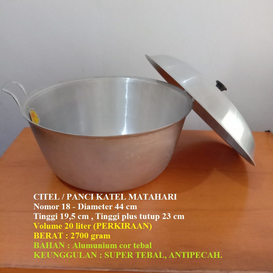 Jual Citel matahari tebal no 18 diameter 45 cm tinggi 20 cm | Shopee ...