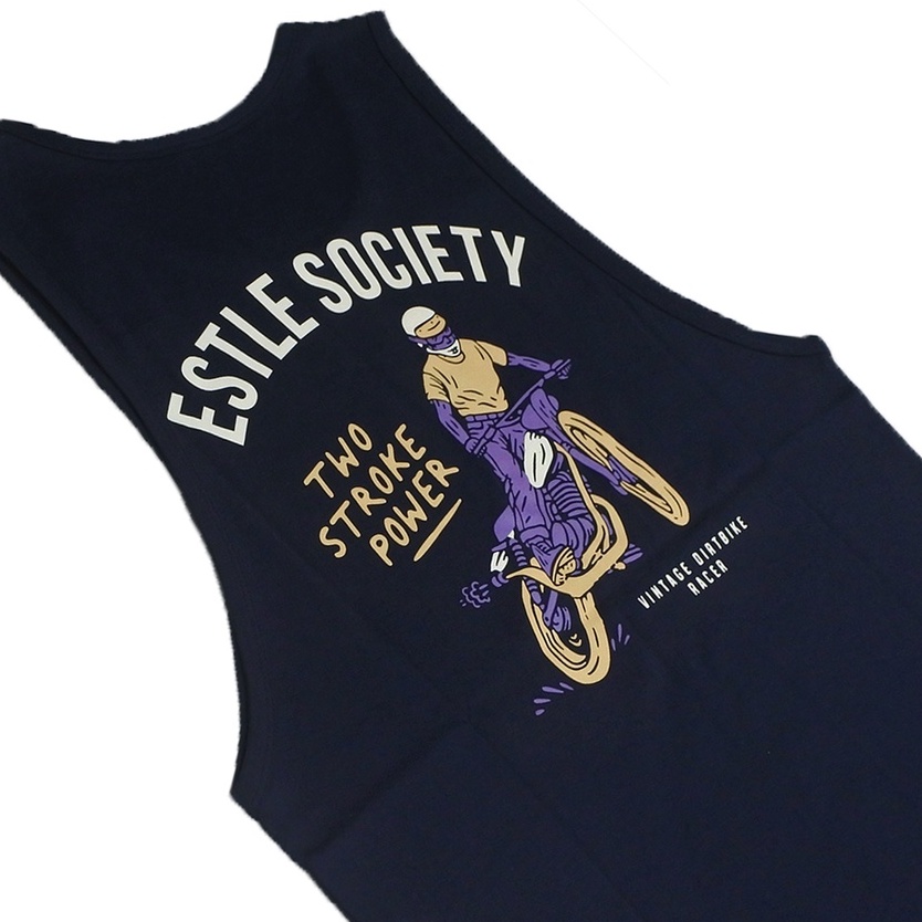 Jual Estle Society singlet lekbong pria dewasa TWO STROKE POWER VINTAGE ...