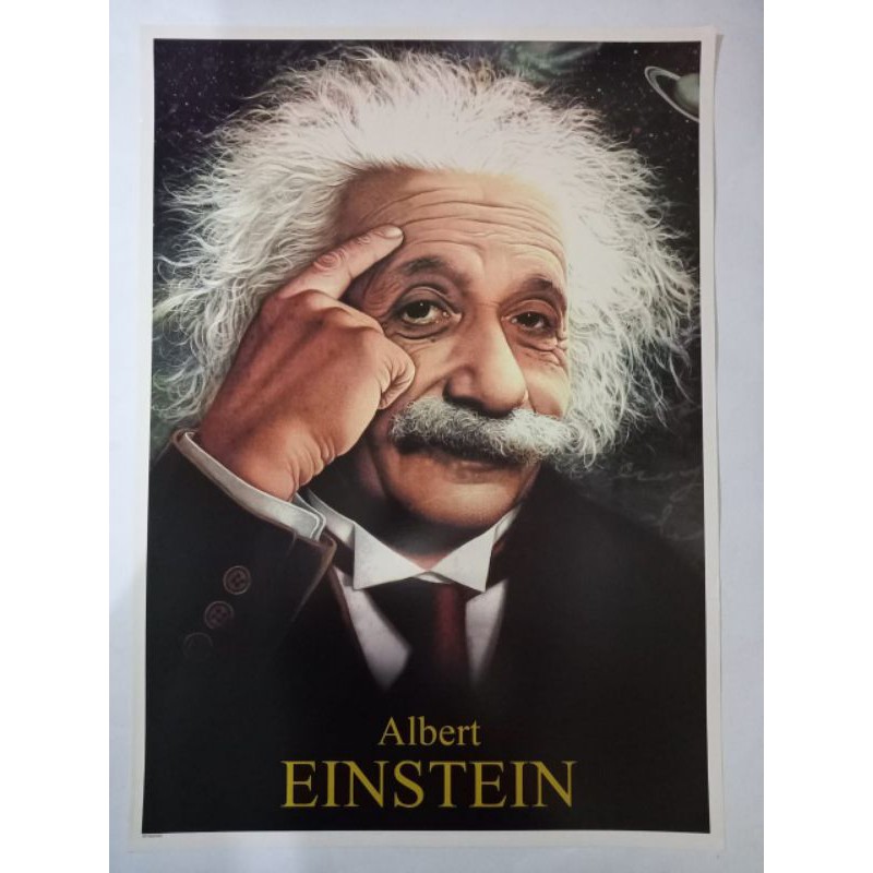 Jual POSTER ALBERT EINSTEIN ukuran besar 50X70 CM | Shopee Indonesia