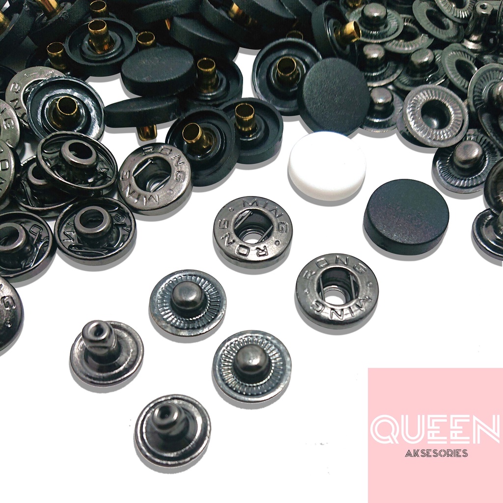 Jual KANCING JAKET CETET UKURAN 15 MM / 12 PASANG | Shopee Indonesia