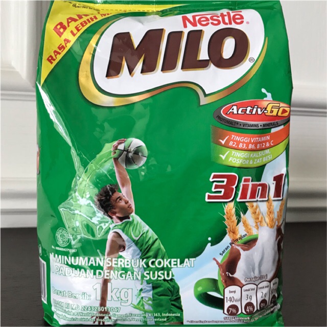 Jual NEW!! MILO 3IN1 ACTIV-GO 1KG | Shopee Indonesia