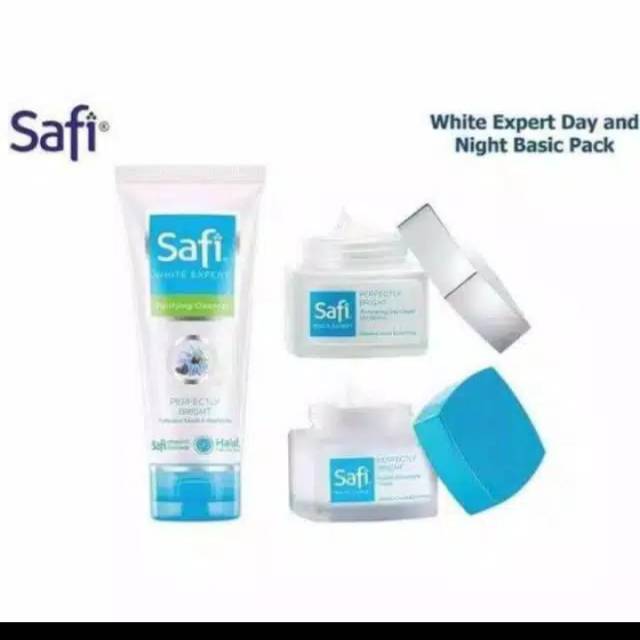 Jual SAFI WHITE EXPERT (CLEANSER 100,DAY CREAM 25G, NIGHT CREAM 25G ...