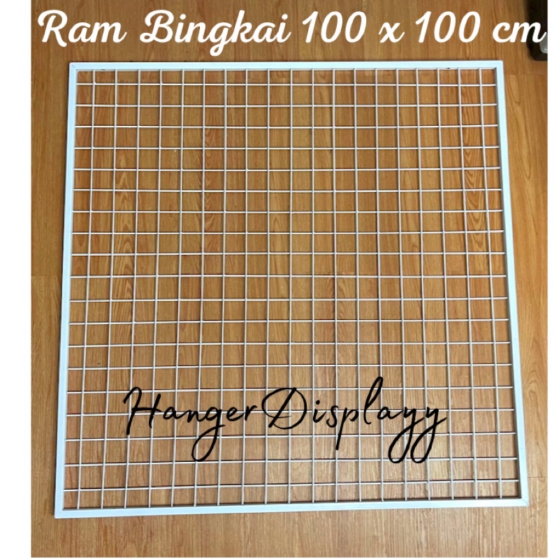 Jual Ram Aksesoris Bingkai Besi Tebal 100 x 100 cm Display Rak Gantung ...