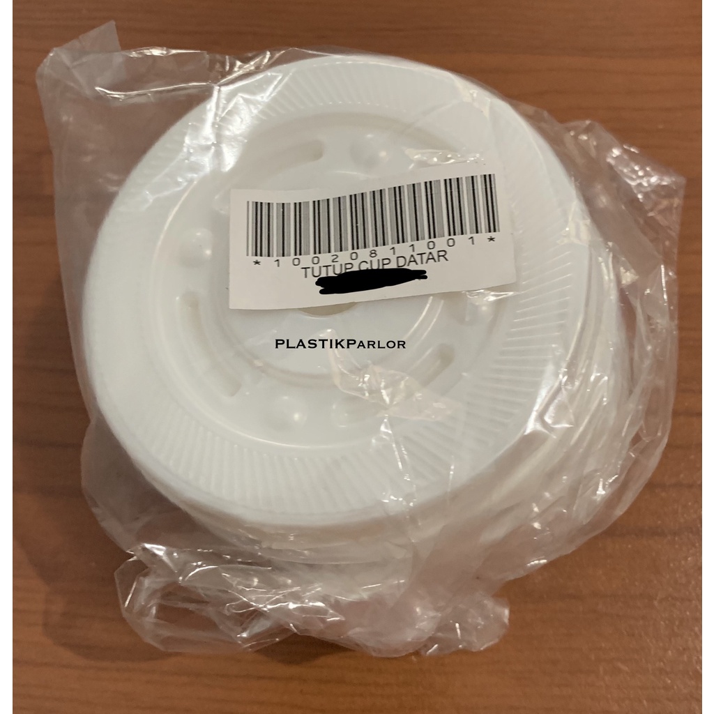 Jual Tutup / Lid Datar Cup OZ/ Gelas Plastik Bening/ Transparan & Doff ...