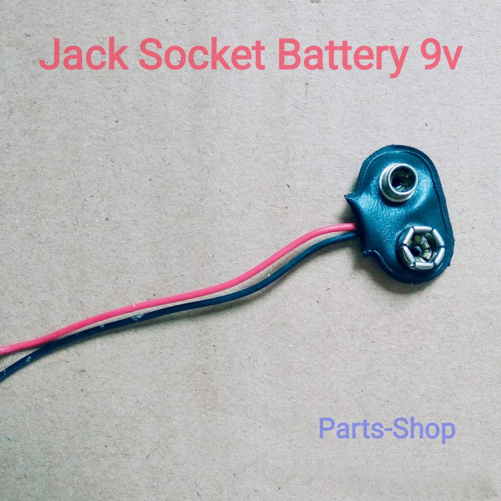 Jual Konektor klip Battery 9v kabel Jack Socket terminal Baterai 9 volt ...