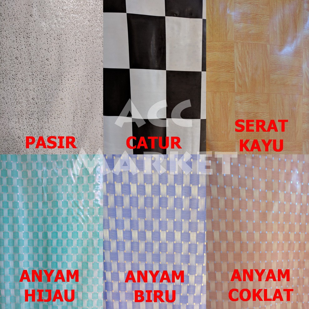Jual Karpet Tikar Lantai Plastik METERAN Vinyl Alas Taplak Meja ...