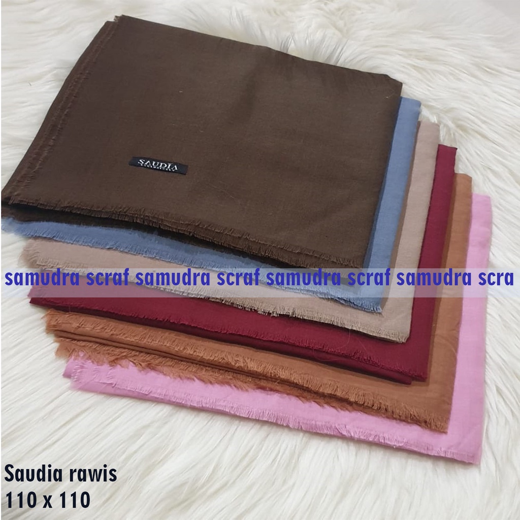 Jual SAUDIA RAWIS | HIJAB SEGI EMPAT RAWIS 110 x 110 | Shopee Indonesia