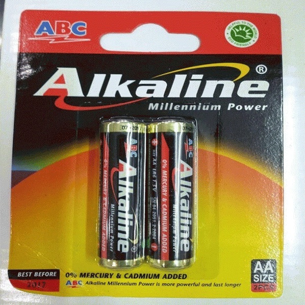 Jual Baterai ABC Alkaline AA LR6 1.5V/A2 Isi 2 PCS | Shopee Indonesia
