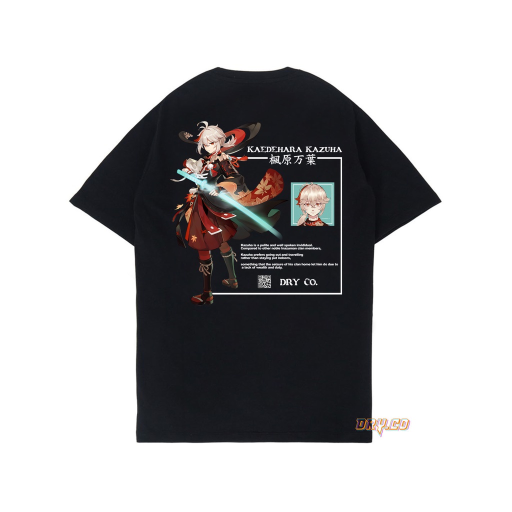 Jual KAEDAHARA KAZUHA - Genshin Impact (INAZUMA) / kaos HITAM / KAOS ...