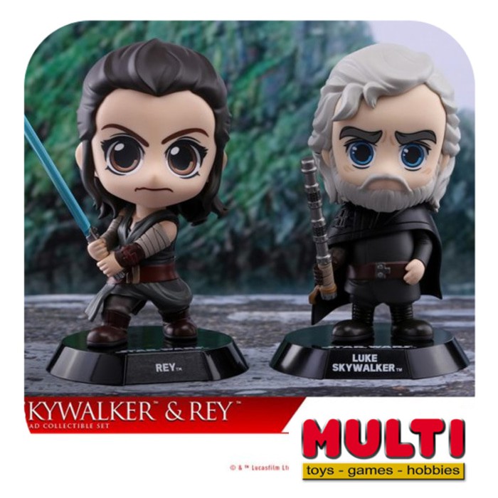 Jual Hottoys Cosbaby413 Star Wars Rey & Luke Skywalker Set 0480012 ...