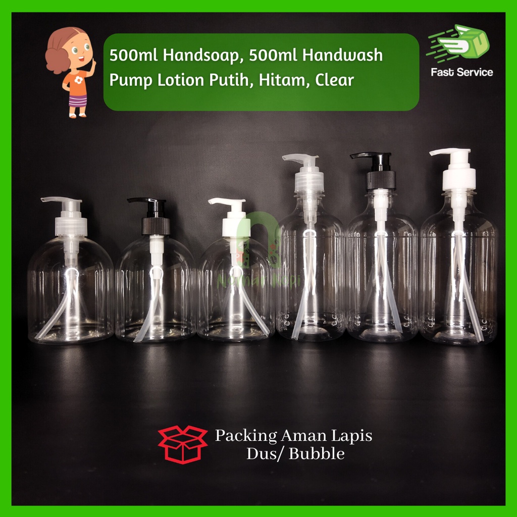 Jual BOTOL 500ml PUMP HANDWASH TET BENING TEBAL SAMPO SANITIZER ...