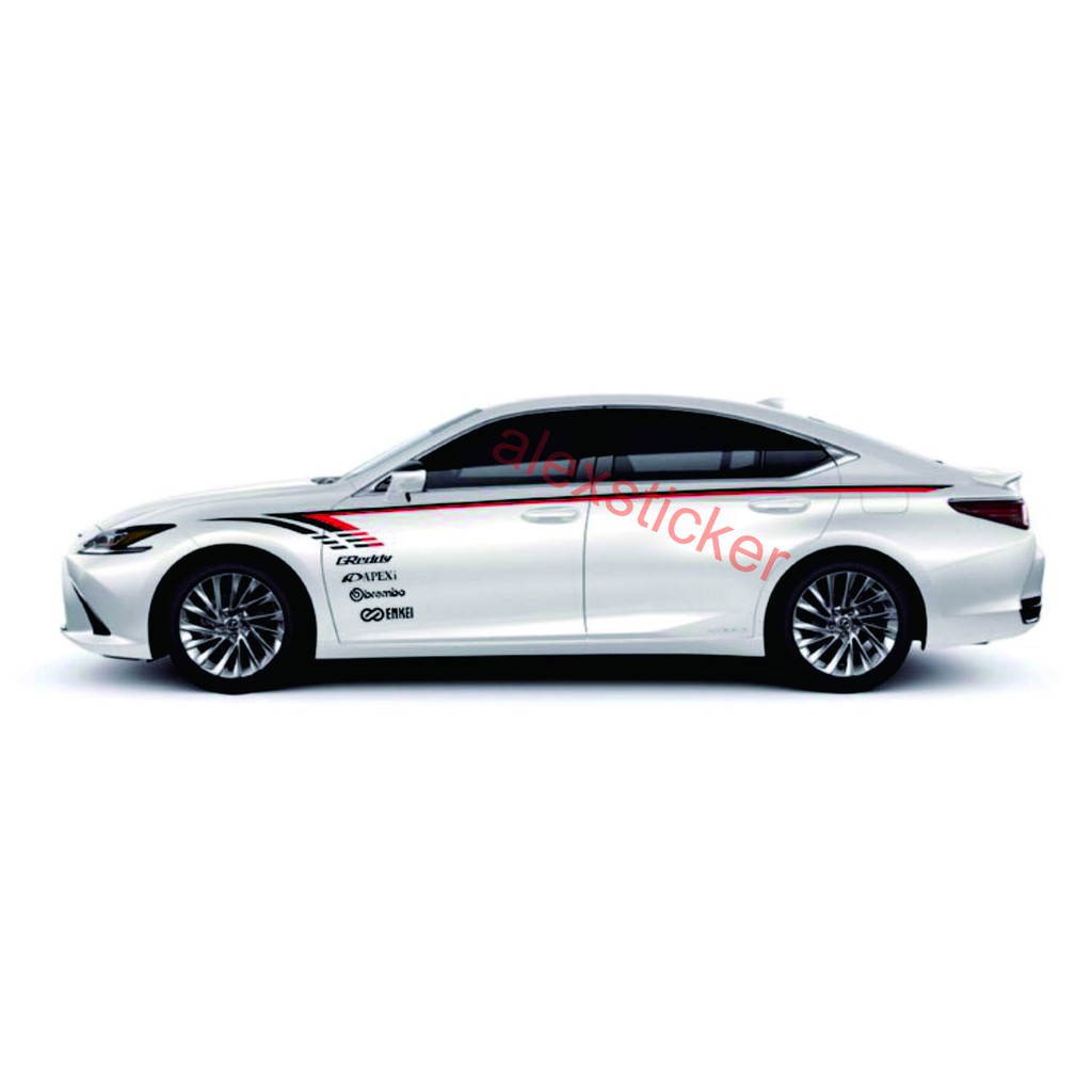 Jual STIKER MOBIL TOYOTA CAMRY COROLLA VIOS SEDAN CUTTING STIKER GARIS ...