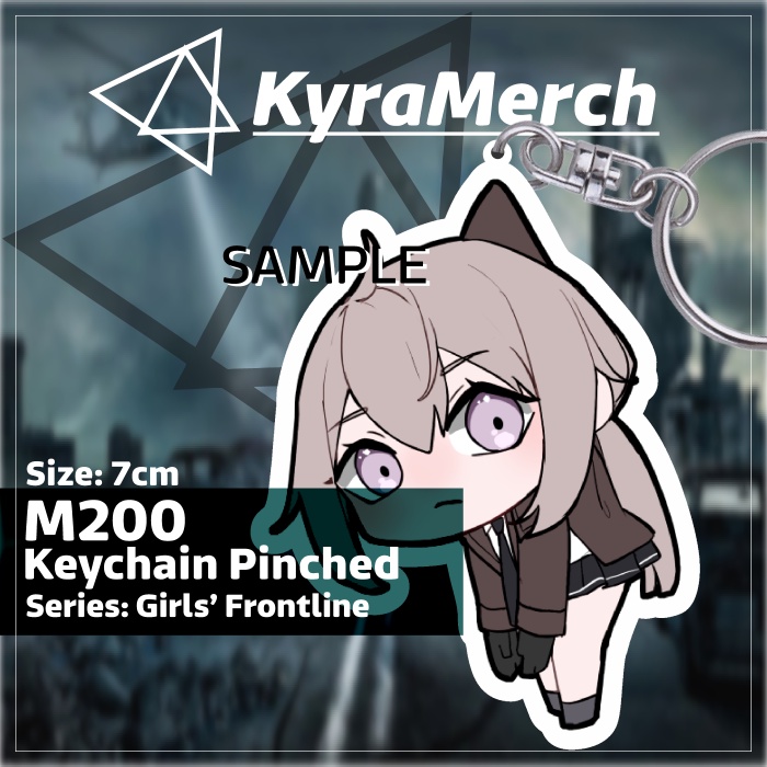 Jual Keychain Pinched Girls Frontline M200 | KyraMerch Anime Fanmerch ...