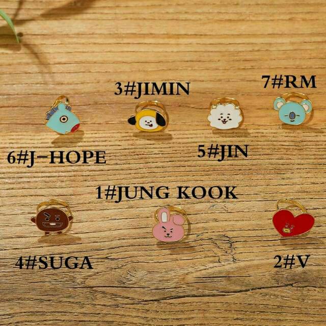 Jual BT21 ring / cincin karakter BT21 | Shopee Indonesia