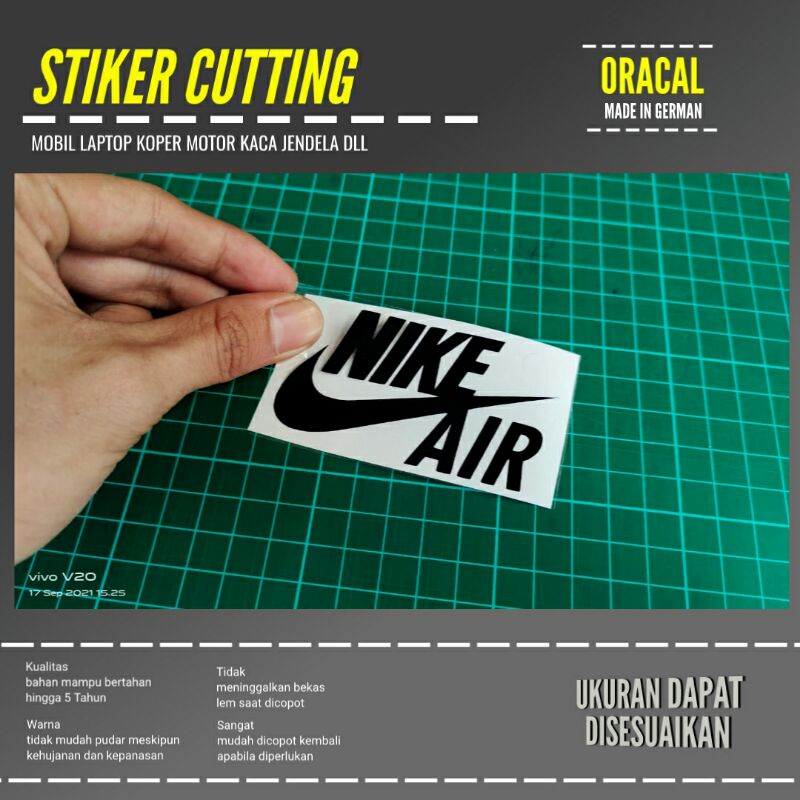 Jual STIKER NIKE AIR STICKER CUTTING TRANSPARAN LOGO DLL | Shopee Indonesia