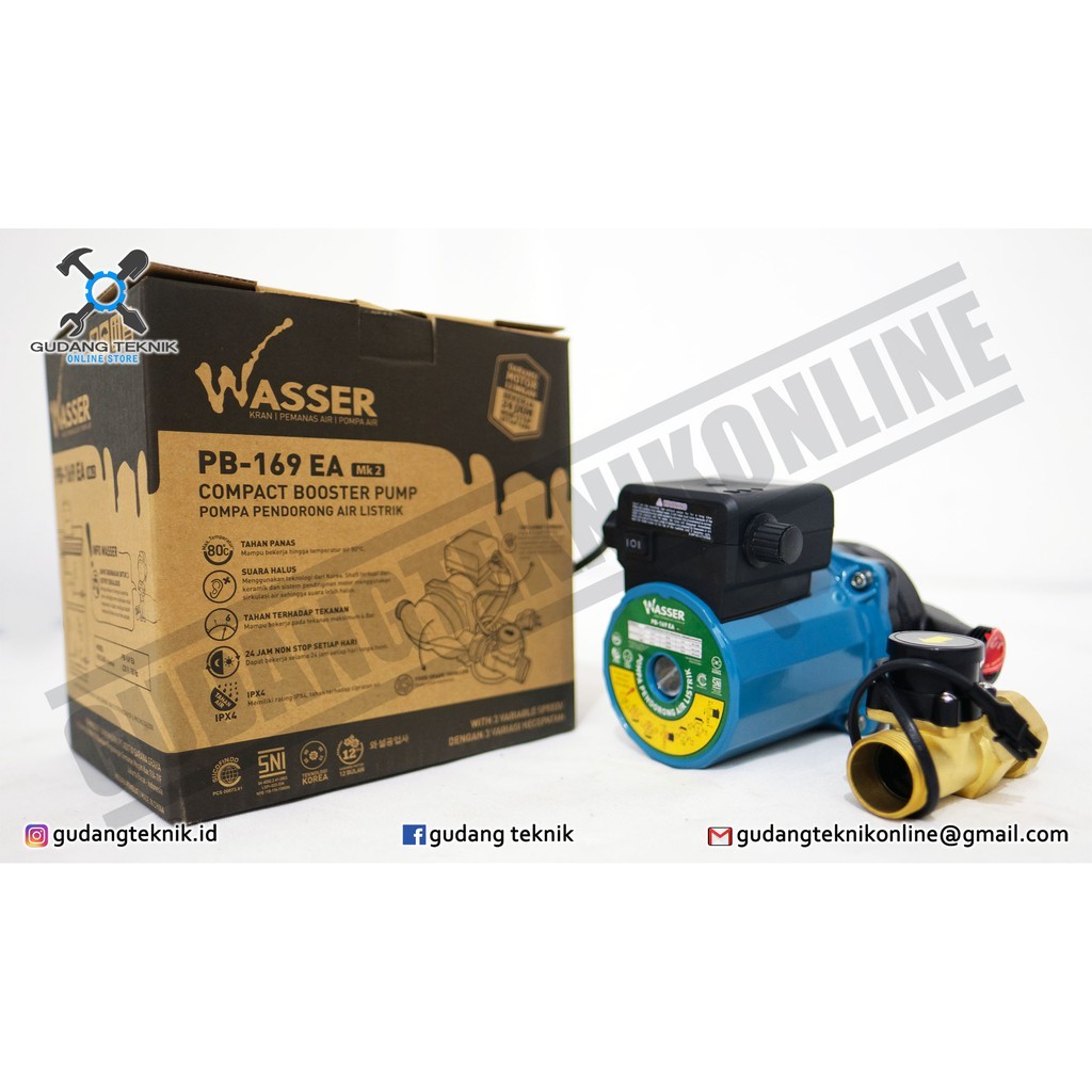 Jual Pompa Booster Wasser PB 169 EA / Pompa Dorong Wasser PB169EA ...