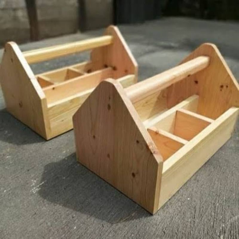 Jual KOTAK PERKAKAS / TOOLBOX KAYU | Shopee Indonesia