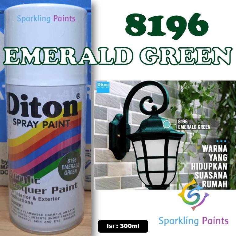 Jual Pilox Diton Emerald Green 8196 Hijau Botol 300ml Warna Ijo Metalik ...