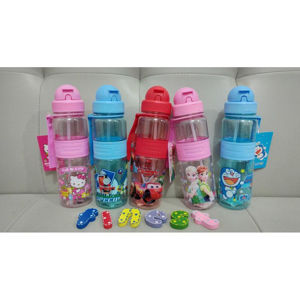Jual JUAL Botol Minum Sedotan 500mL Tempat Minum Anak Karakter CARS ...