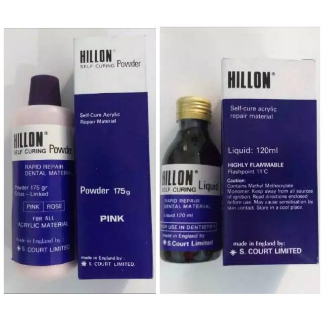 Jual Hillon Powder dan Hillon Liquid Cair Self Curing 1 Set Bubuk ...