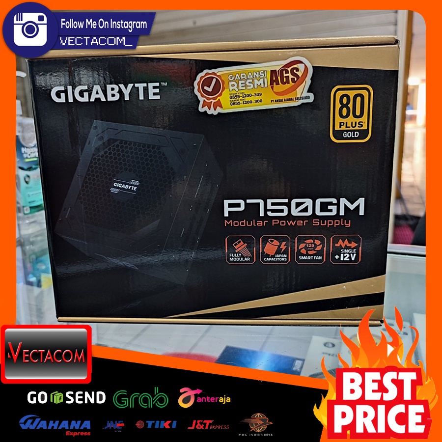 Jual PSU GIGABYTE 750Watt 80Plus GOLD - P750GM Modular | Shopee Indonesia