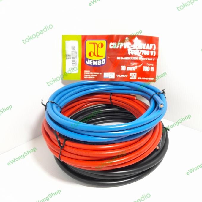 Jual Kabel Serabut 10Mm Nyaf Merk Jembo Dijual Per Meter | Shopee Indonesia